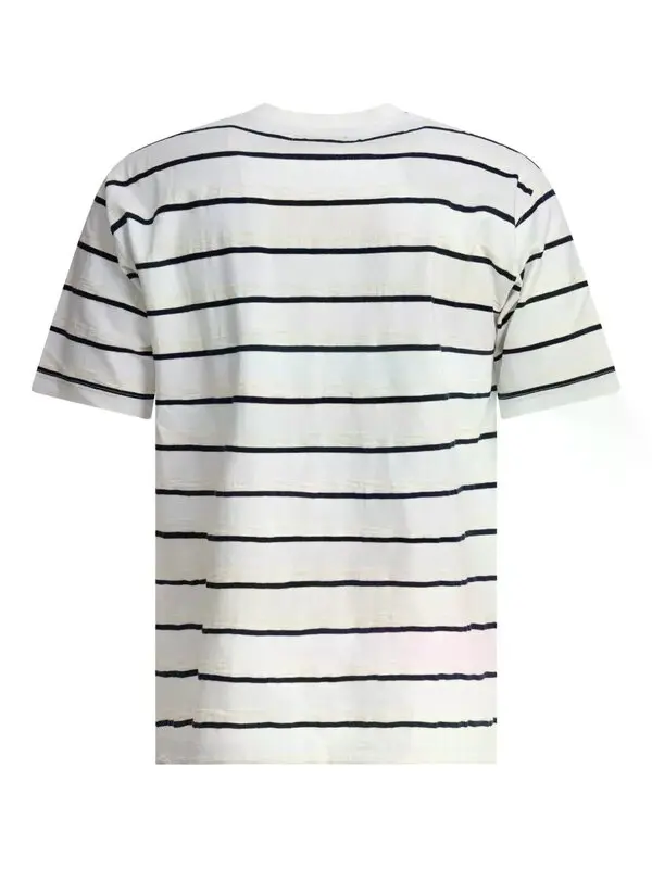 BEAMS Pocket Striped T-shirt
