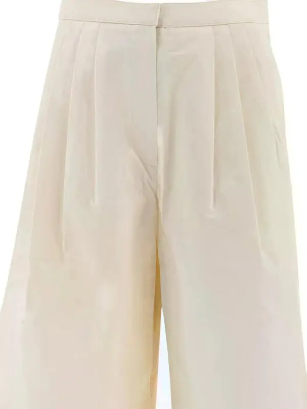 THE LOOM Pleated Cotton Trousers