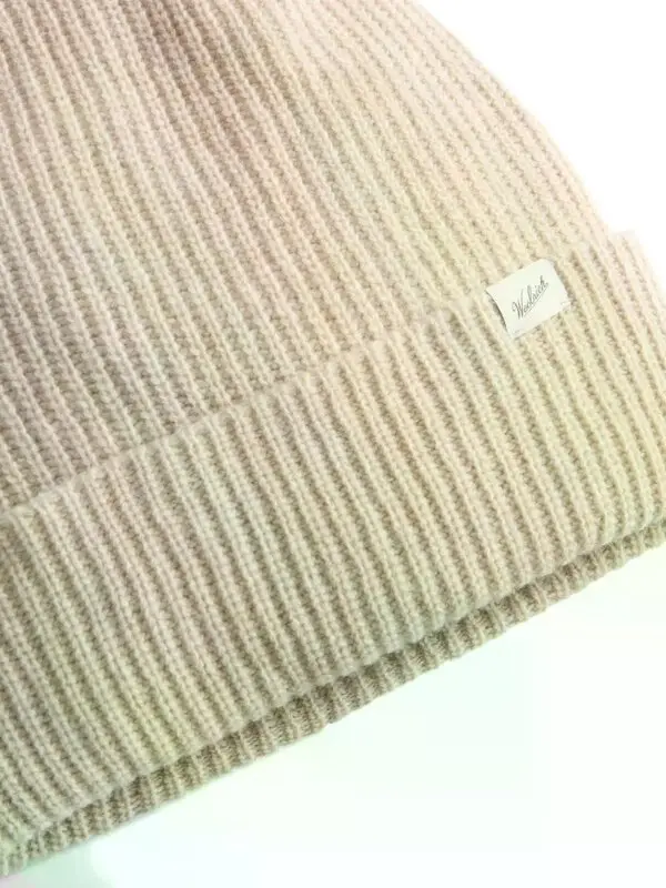 Woolrich Ribbed Knit Wool Beanie - Neutrals