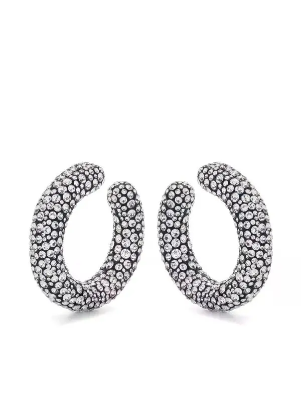 SWAROVSKI Sublima Hoop Earrings - White