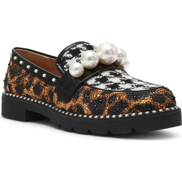 Betsey Johnson Harloe Lug-sole Loafer - Leopard Multi