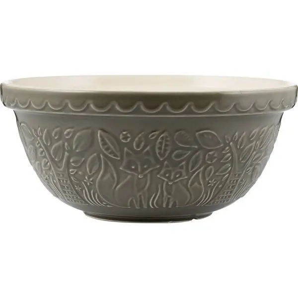 MASON CASH In The Forest Fox Mixing Bowl, Gray - Grey