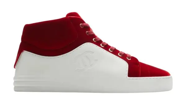 Chanel Cc High Top Sneakers