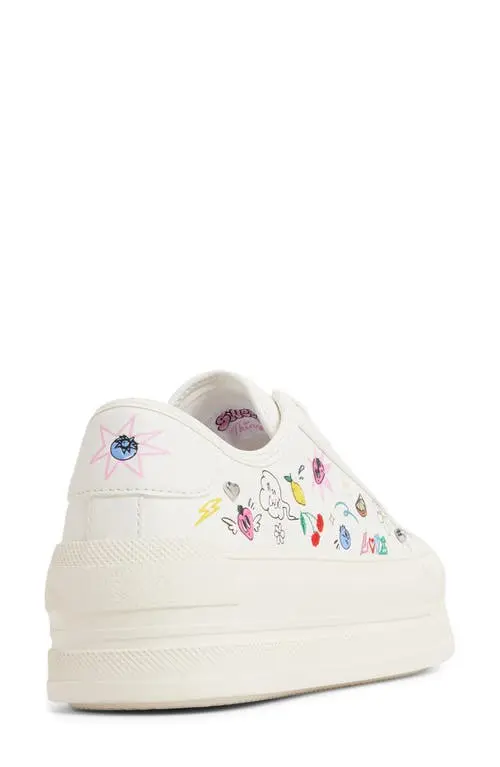 Aldo Reyes Embroidered Platform Sneakers