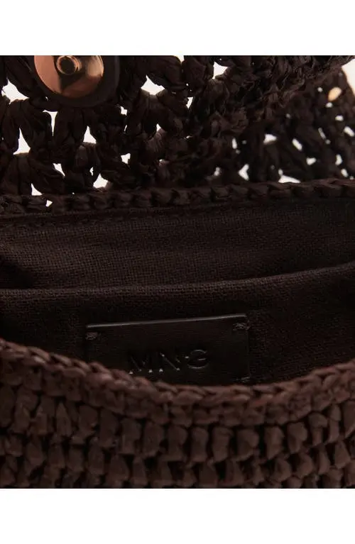 Mango Mini Crochet Crossbody Bag