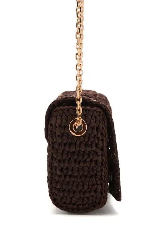 Mango Mini Crochet Crossbody Bag