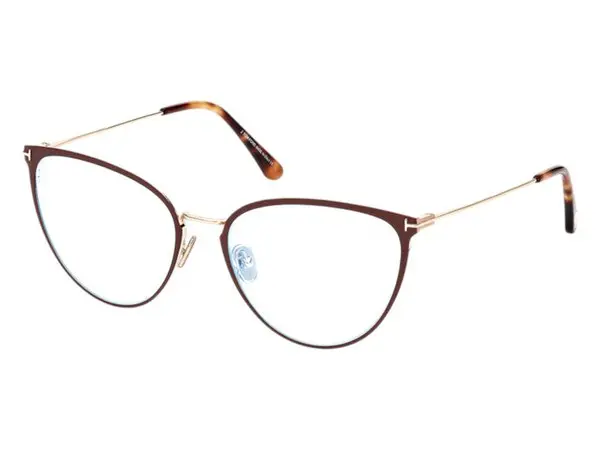 TOM FORD Cat Eye Eyeglasses - Matte Brown (ft5840/b 046)