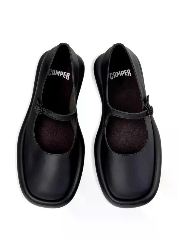 Camper Onda Leather Buckled Pumps