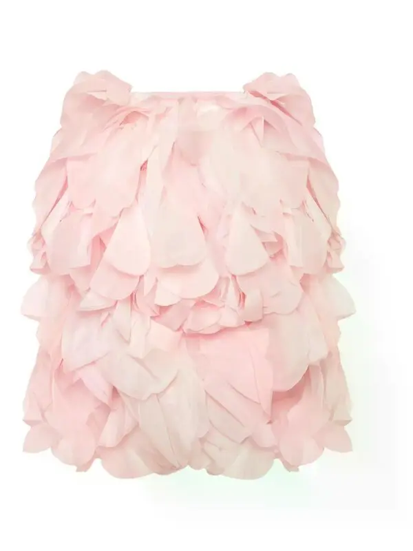 LIKA Ruffled Organza Cape