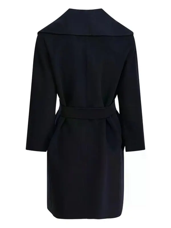 Max Mara Wool Wrap Coat - Blue