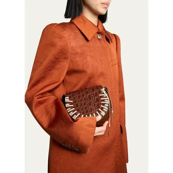 Dries Van Noten Arc Small Whipstitch Crossbody Bag