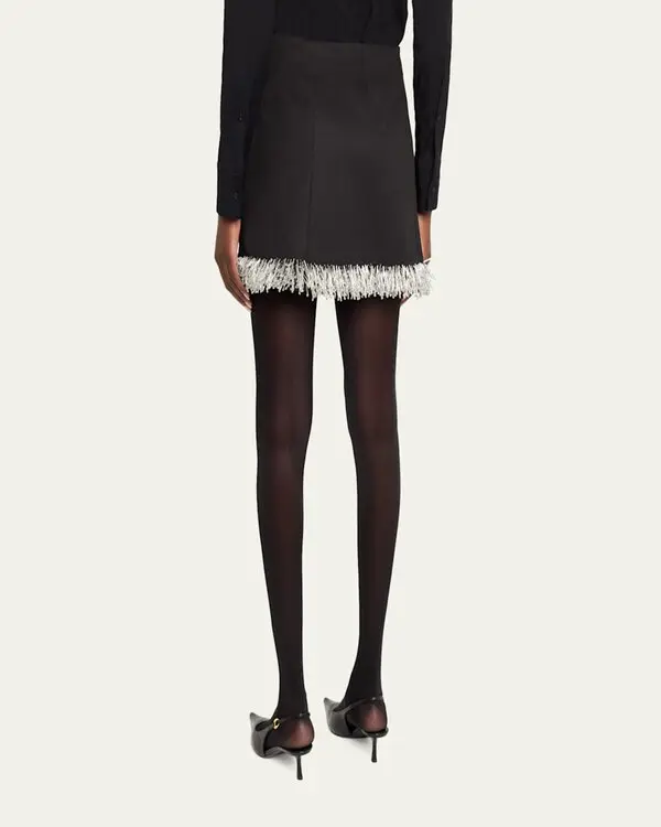 Simkhai Dua Beaded Mini Skirt