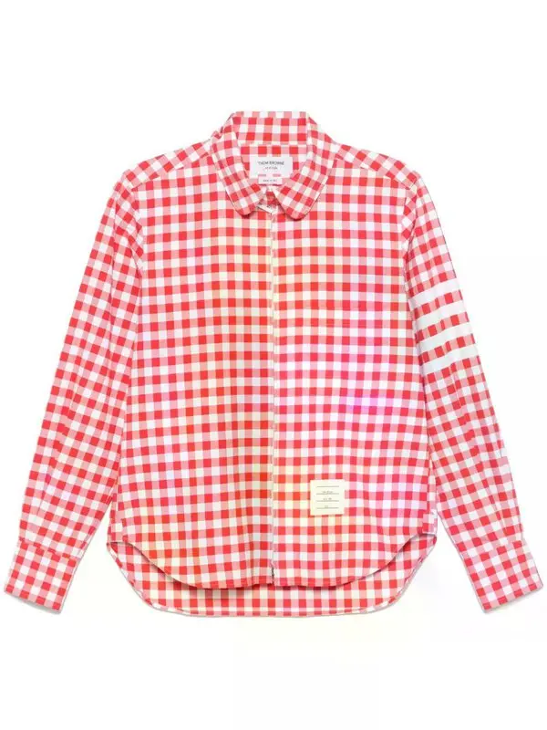 Thom Browne Gingham-check Flannel Shirt