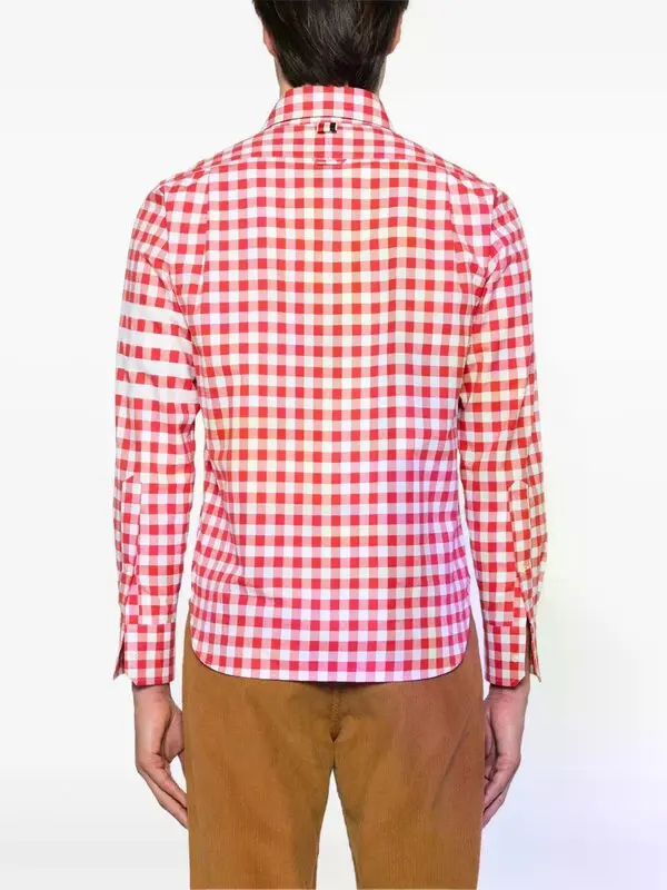 Thom Browne Gingham-check Flannel Shirt