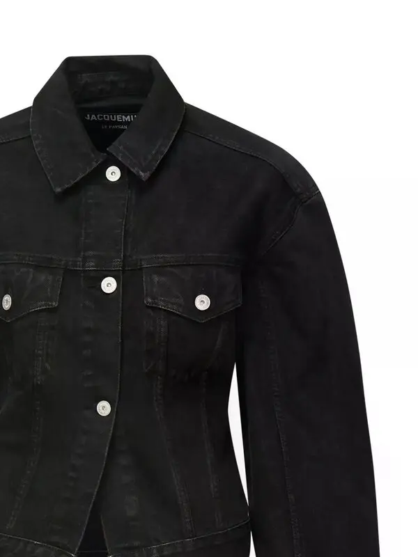Jacquemus Cotton Denim Jacket - Black