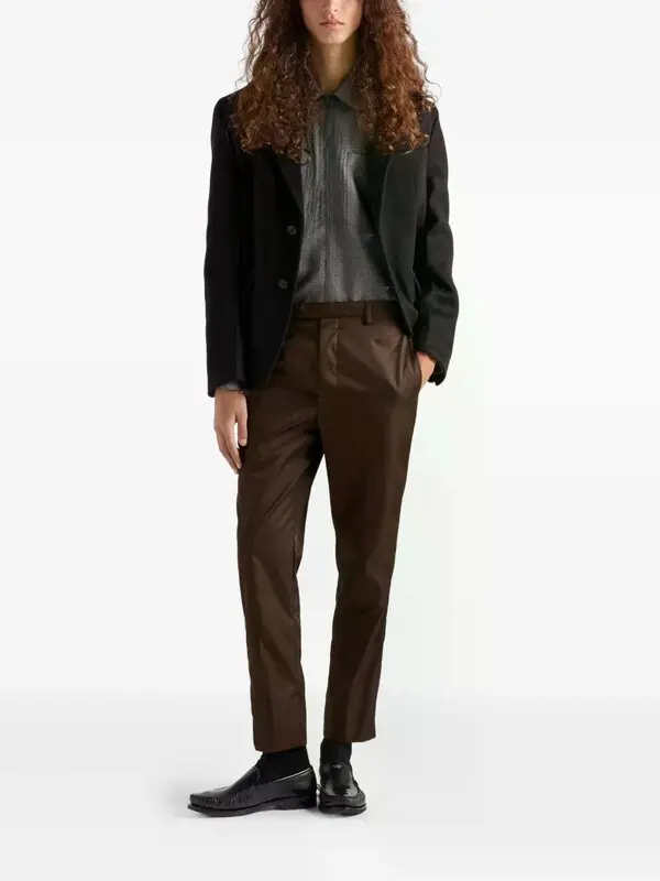 Prada Concealed-fly Trousers