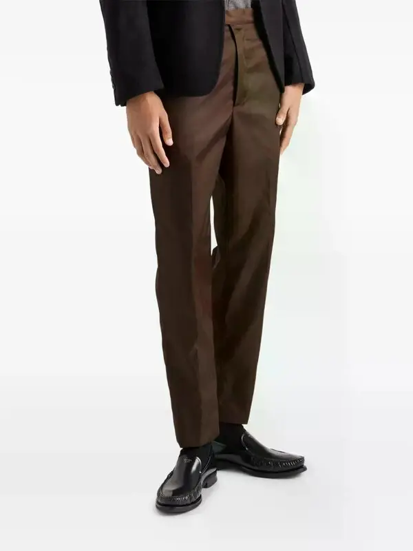 Prada Concealed-fly Trousers