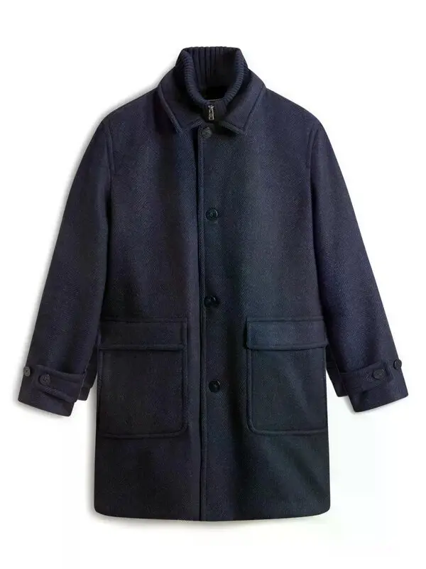 Woolrich Herringbone Wool Overcoat