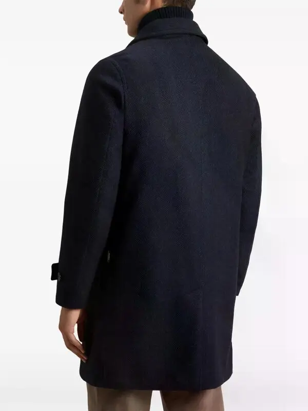 Woolrich Herringbone Wool Overcoat