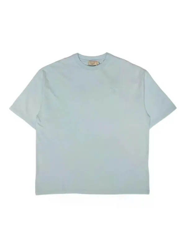 Maison Kitsuné Logo-embroidered T-shirt - Blue
