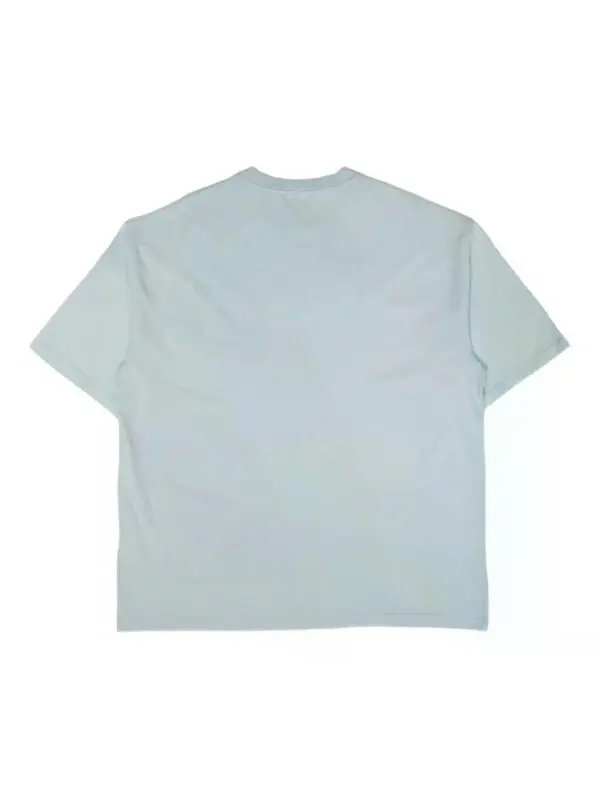 Maison Kitsuné Logo-embroidered T-shirt - Blue
