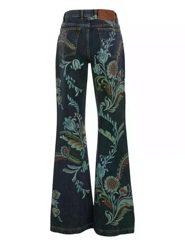 Etro Floral Print Straight-leg Jeans