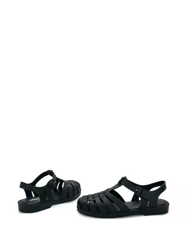 Melissa Possession Strappy Flat Sandals - Black