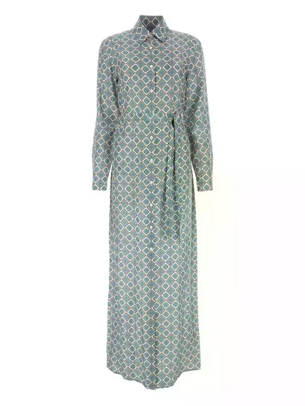 Prada Geometric-print Shirt Dress