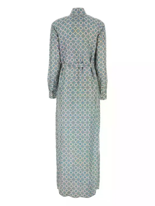 Prada Geometric-print Shirt Dress
