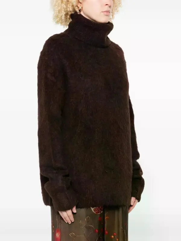 UMA WANG Turtleneck Fluffy Sweater