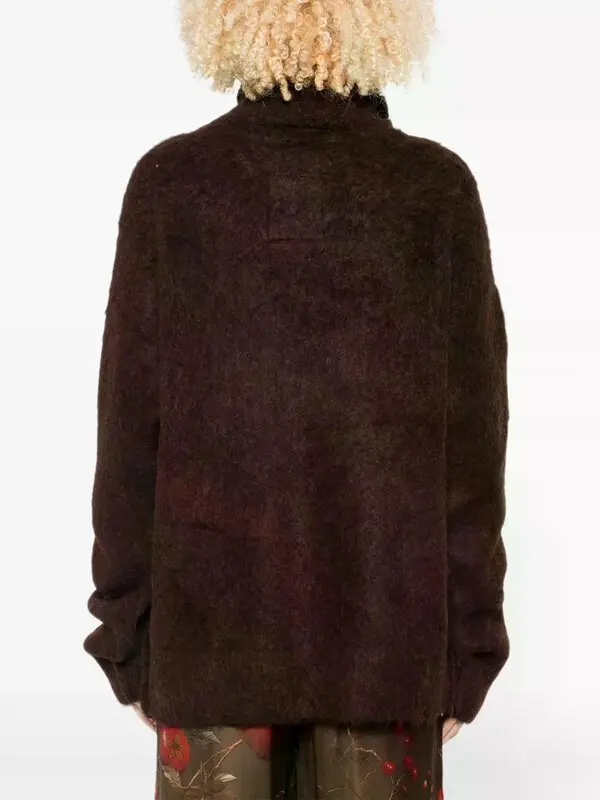 UMA WANG Turtleneck Fluffy Sweater