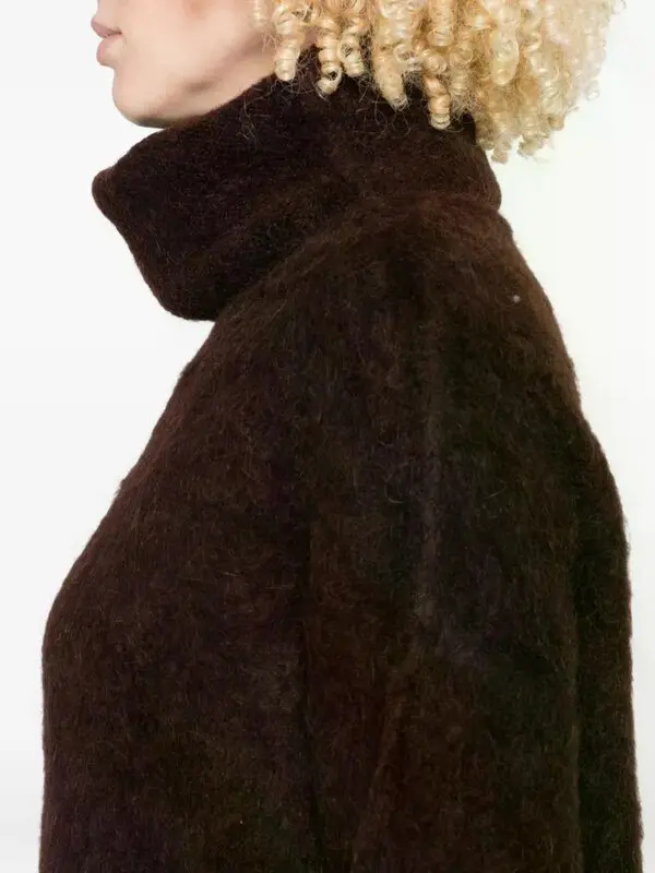 UMA WANG Turtleneck Fluffy Sweater