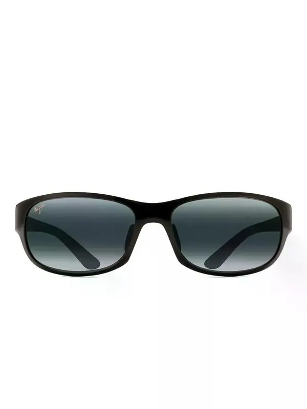 Maui Jim Twin Falls Rectangle-frame Sunglasses - Black