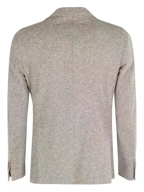 L.B.M. Textured Three-button Blazer
