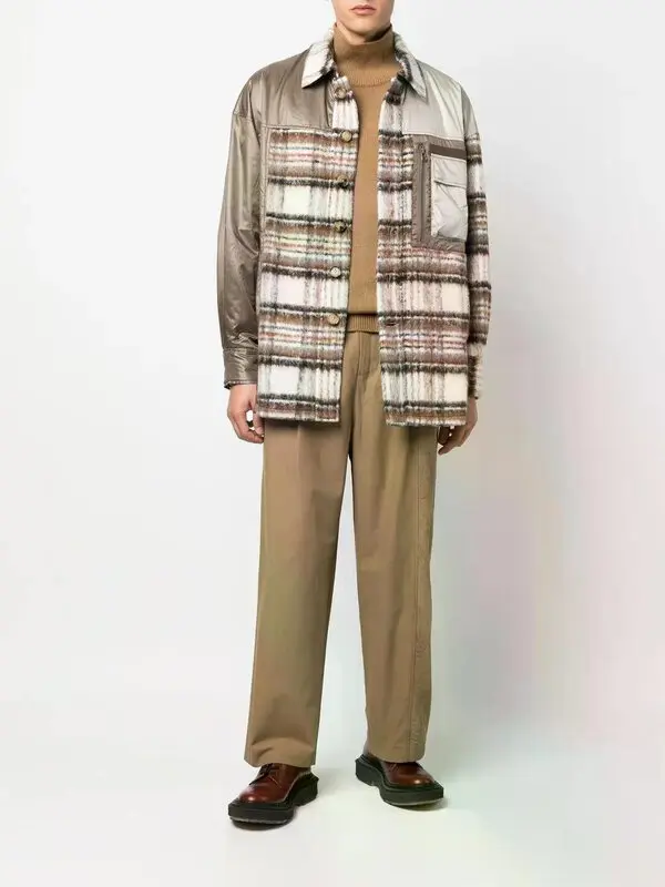 FENG CHEN WANG Embroidered-panel Drawstring Trousers