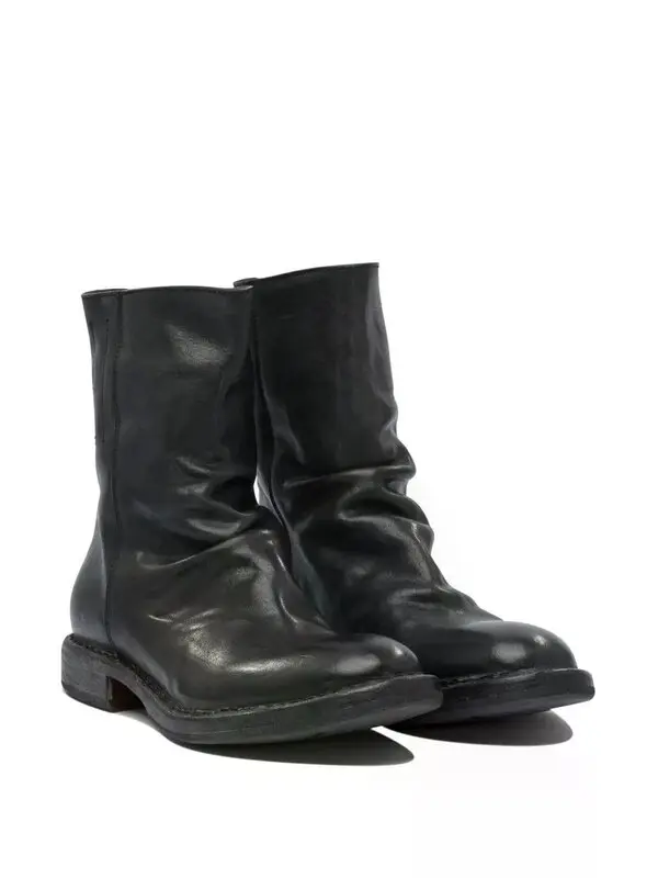 Moma Zip-detail Slouch Ankle Boots