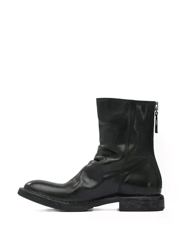 Moma Zip-detail Slouch Ankle Boots