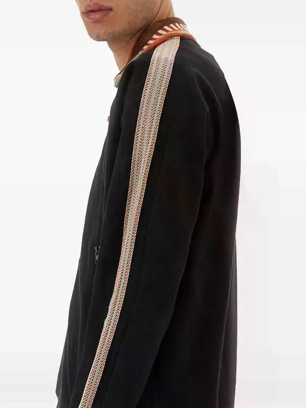 SASQUATCHFABRIX Striped Panel Jacket - Black