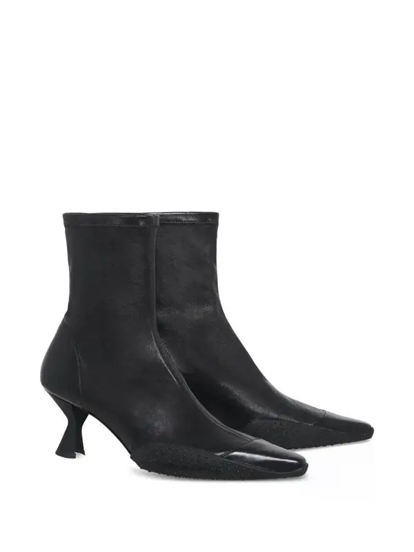 MARINE SERRE Pointed-toe Sculpted Heel Boots