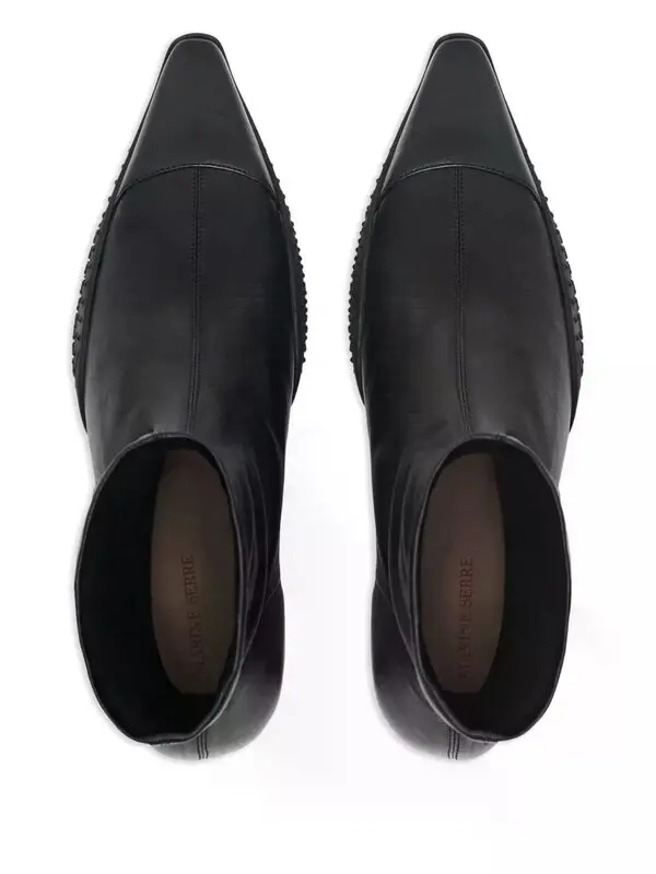 MARINE SERRE Pointed-toe Sculpted Heel Boots
