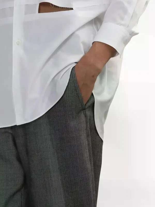 BLACK COMME DES GARÇONS Panelled Asymmetrical Trousers