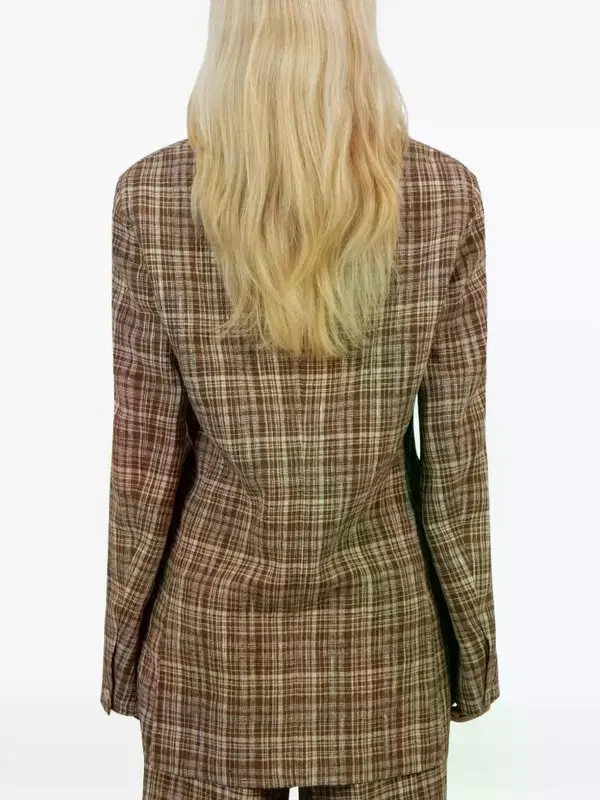 Auralee Checked Coat