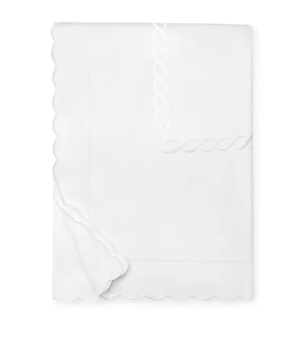 PRATESI Cotton Treccia Splendore King Duvet Cover - White
