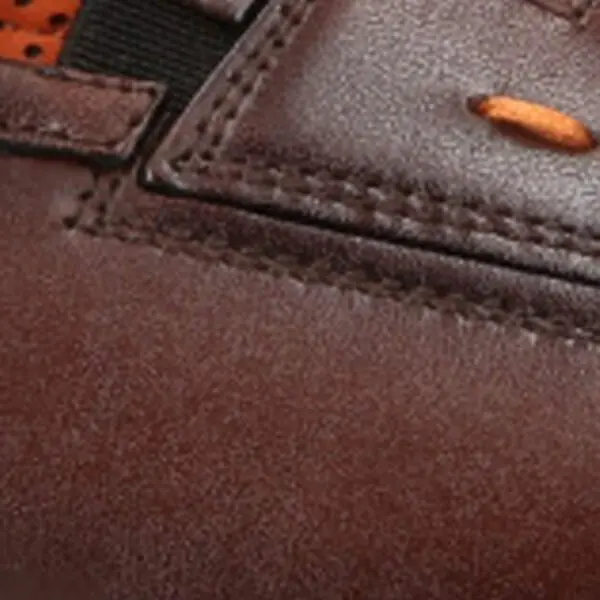 Santoni Leather Penny Loafers