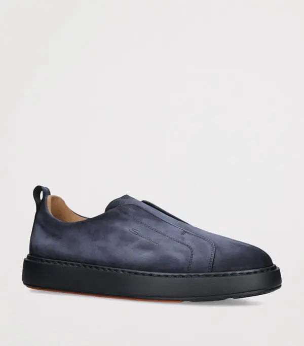 Santoni Victory Suede Sneakers