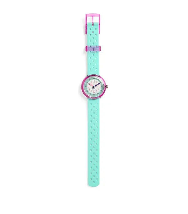FLIK FLAK Fizz In Mint Watch - Green