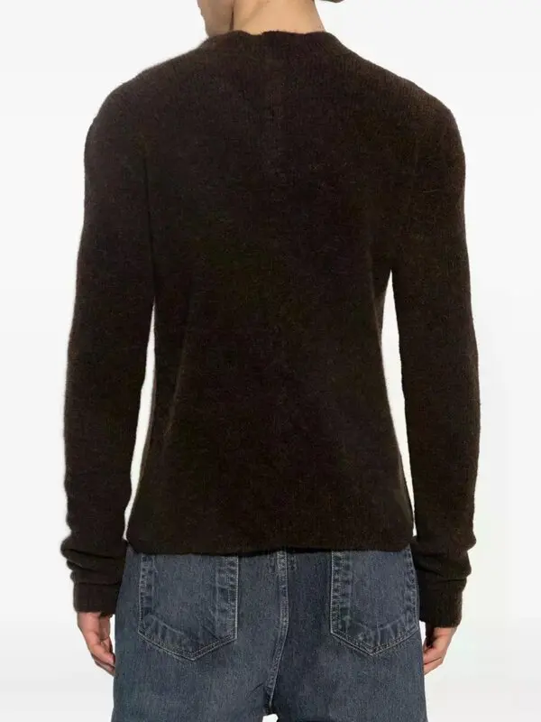 Rick Owens High-neck Alpaca Wool Sweater