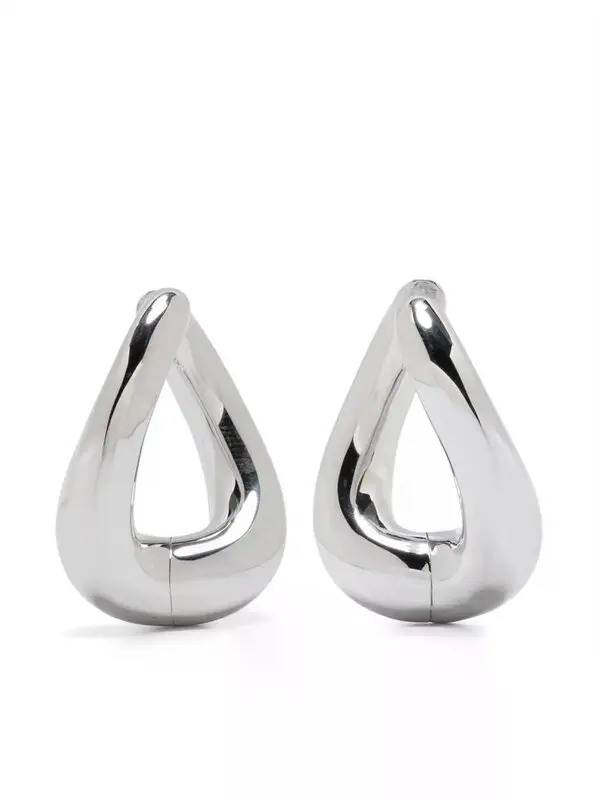 Tom Wood Twist Hoop Earrings - Silver