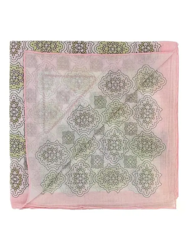 Prada Printed Cotton Foulard - Neutrals