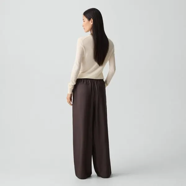 Theory Pull-on Track Pant In Mod Silk Twill
